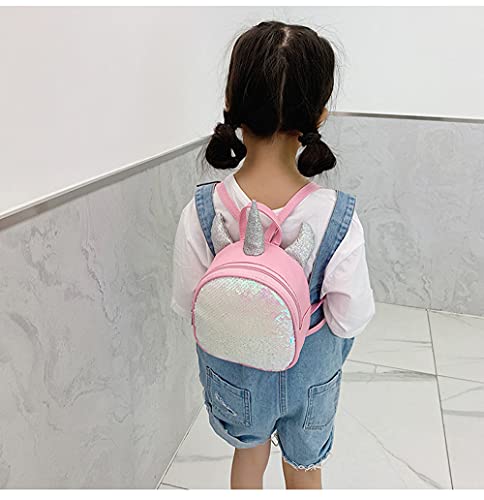 B&Y 12 PCS Unicorn Backpack girls Gifts Jewelry/Necklace/Bracelet/Earring/Hair Clips Toys 3 4 5 Year Old Girl Birthday Gift(Pink)