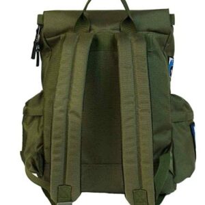 Top Gun Nylon Backpack with Patches (Olive)