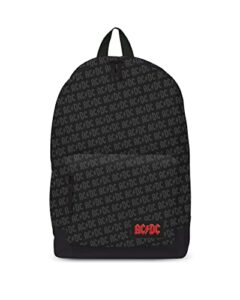 ac/dc backpack, black, height 45cm, width 30cm, depth 15cm