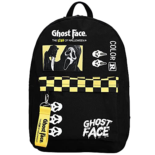 Scream Classic Horror Movie Ghost Face Character Checkered Backpack