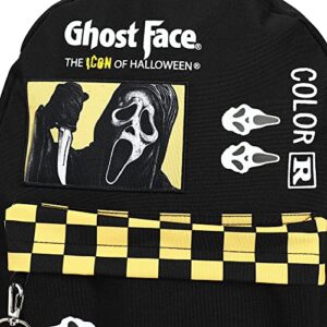 Scream Classic Horror Movie Ghost Face Character Checkered Backpack