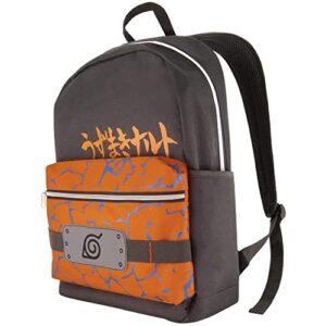 concept one naruto 13 inch sleeve laptop backpack, padded computer bag for commute or travel, shinobi headband, one size