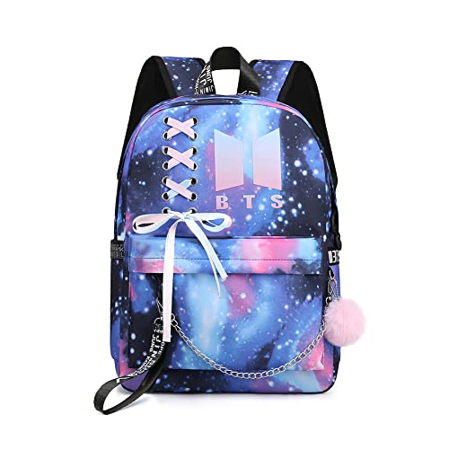 Fuxiaoniu USB Multi-function Large Capacity Laptop Backpack for Girls, Women Travel BookBags Cute Novelty Daily School Tote Backpack Suitable for Students Bookbag （F）