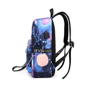 Fuxiaoniu USB Multi-function Large Capacity Laptop Backpack for Girls, Women Travel BookBags Cute Novelty Daily School Tote Backpack Suitable for Students Bookbag （F）