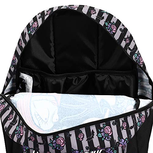 Jack & Sally Nightmare Before Christmas Movie Floral Mix Block Backpack