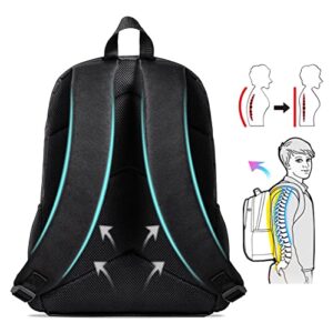 Anime Backpacks Lightweight Black Students Bookbag,Boys Girls Lunch Backpack Classic College Backpack,Black Cute Travel Laptop Back pack