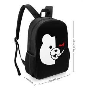 Anime Backpacks Lightweight Black Students Bookbag,Boys Girls Lunch Backpack Classic College Backpack,Black Cute Travel Laptop Back pack