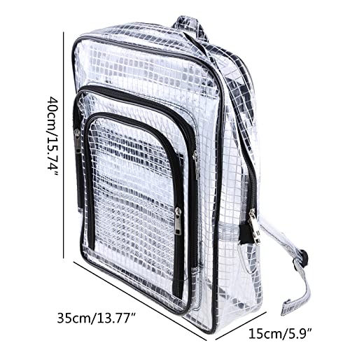 Anti-static Clear PVC Backpack Cleanroom Engineer Tool Bag for Computer Tools Working Daypack