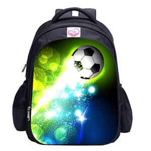 matmo soccer backpack for boys, soccer print backpack cool football pattern school bag (soccer bag 9)