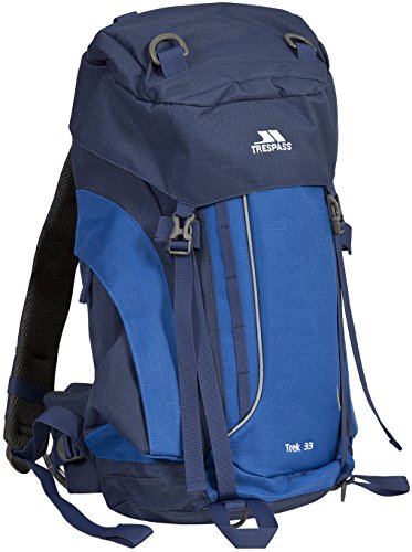 Trespass Trek 33 Rucksack/Backpack (33 Liters) (One Size) (Electric Blue)