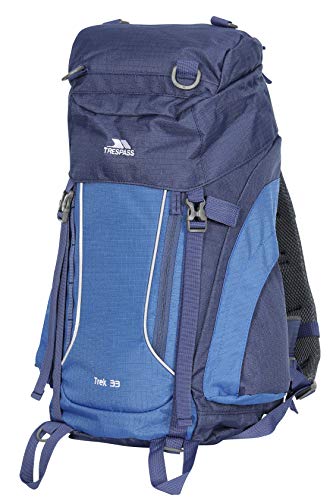 Trespass Trek 33 Rucksack/Backpack (33 Liters) (One Size) (Electric Blue)