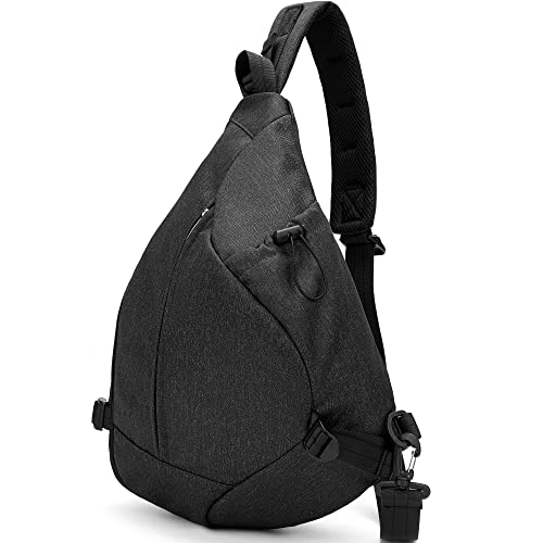 Sling Bag Backpack, Sling Shoulder Backpacks Laptops Travel Outdoors Backpack (Black(13.3''))