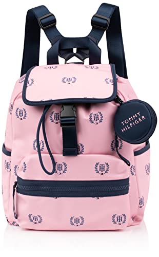 Tommy Hilfiger Addison Flap Backpack, Pink Multi