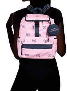 Tommy Hilfiger Addison Flap Backpack, Pink Multi