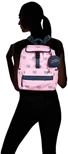 Tommy Hilfiger Addison Flap Backpack, Pink Multi