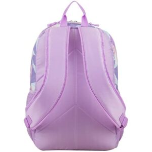 Eastsport Multi Pocket School Backpack, Lovely Lilac/Cryal Clear Geo Print