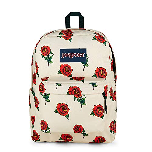 JanSport SuperBreak Backpack - School, Travel, or Work Bookbag with Water Bottle Pocket, Flash Floral