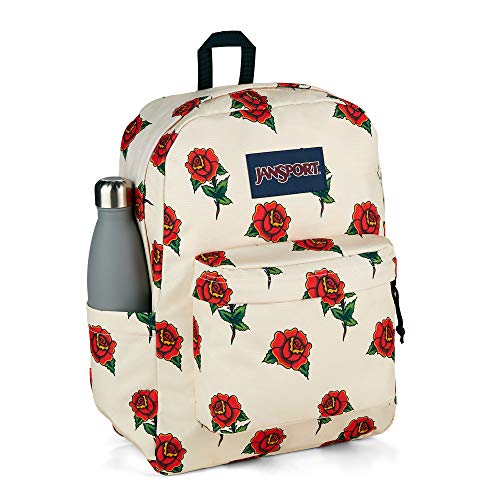 JanSport SuperBreak Backpack - School, Travel, or Work Bookbag with Water Bottle Pocket, Flash Floral