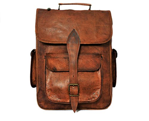 Handmade Genuine Leather Backpacks Laptop Computer Bag for Men Women Gift for Him Her