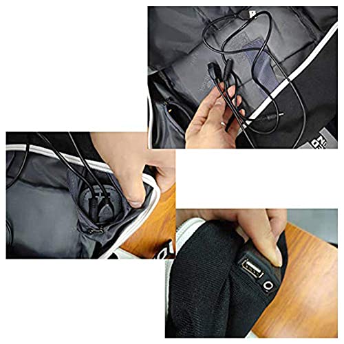 MCDREAMUSA Academia Backpack Shoulder Bag with USB Charging Port & Gift Bracelet Anime School Bookbag Laptop Backpack Daypack