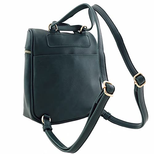 Small Versatile Fashion Crossbody Backpack (Hunter Green)