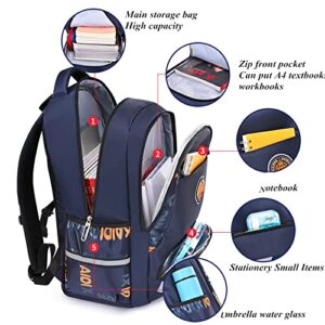 Backpack for kids Elementary School,Lightweight and Durable Leisure School Bags Teen Large Capacity Travel Daypack