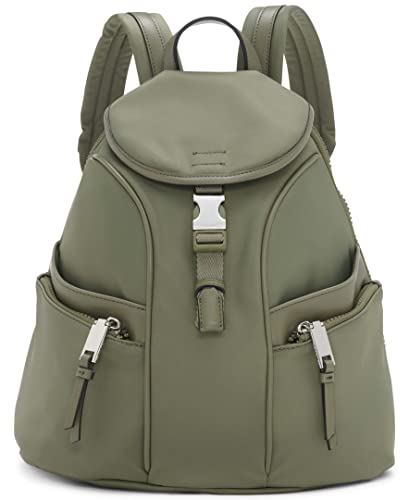 Calvin Klein Women's Shay Organizational Backpack, Dusty Olive, One Size