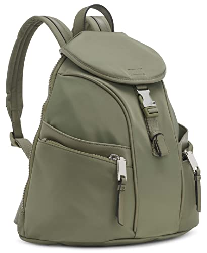 Calvin Klein Women's Shay Organizational Backpack, Dusty Olive, One Size