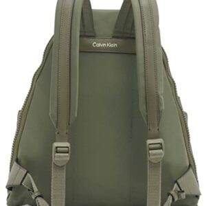 Calvin Klein Women's Shay Organizational Backpack, Dusty Olive, One Size