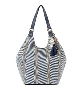 sakroots roma shopper, navy spirit desert woven