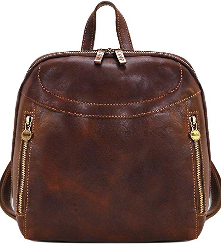 Lampara Full Grain Leather Backpack Knapsack