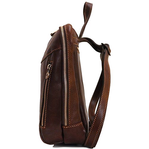 Lampara Full Grain Leather Backpack Knapsack