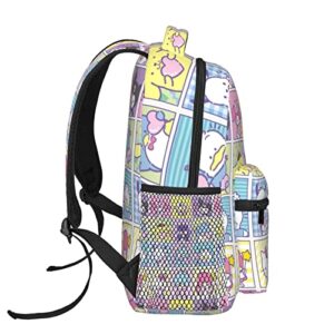 Cartoon Cat Backpack Large Capacity Laptop Bag Casual Travel Daypack