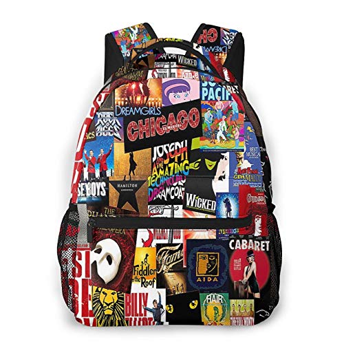 WINTERSUNNY Musical Movie Backpack for Women Men School Book Bags Daypack Laptop Backpacks