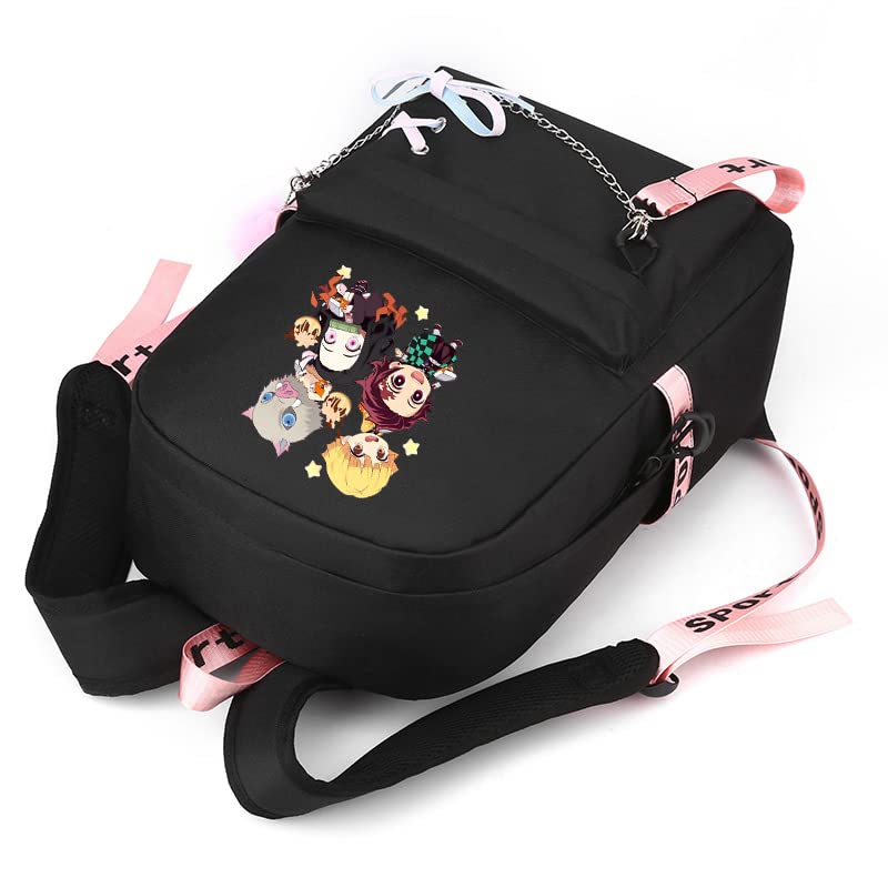 Marketair Anime Backpack School Backpack Laptop Bag Large Casual Daypack BookBag Cosplay Backpack For Girls