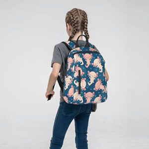 Axolotl Backpack Bookbag Casual Large Laptop Lightweight Backpacks Multipurpose Daypack For Men Women