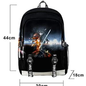 WANHONGYUE Anime Sword Art Online SAO 3D Printed Backpack School Bag Boys Girls Student Laptop Rucksack Casual Daypack Bookbag 1157/9