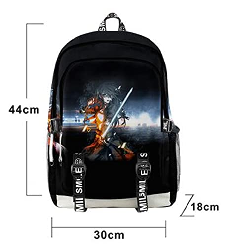 WANHONGYUE Anime Sword Art Online SAO 3D Printed Backpack School Bag Boys Girls Student Laptop Rucksack Casual Daypack Bookbag 1157/9