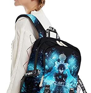 WANHONGYUE Anime Sword Art Online SAO 3D Printed Backpack School Bag Boys Girls Student Laptop Rucksack Casual Daypack Bookbag 1157/9