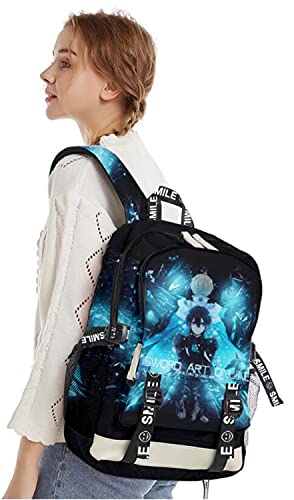 WANHONGYUE Anime Sword Art Online SAO 3D Printed Backpack School Bag Boys Girls Student Laptop Rucksack Casual Daypack Bookbag 1157/9