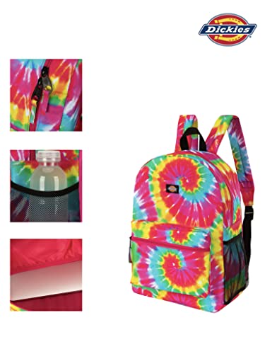 Dickies Freshman Backpack Classic Logo Water Resistant Casual Daypack for Travel Fits 15.6 Inch Notebook (Pink Tie Dye)