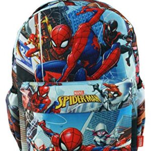 Spider-Man Deluxe Oversize Print Large 16" Backpack with Laptop Compartment - A17704