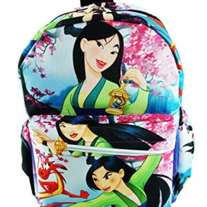 Disney Princess Mulan Deluxe Oversize Print Large 16" Backpack with Laptop Compartment - A19733