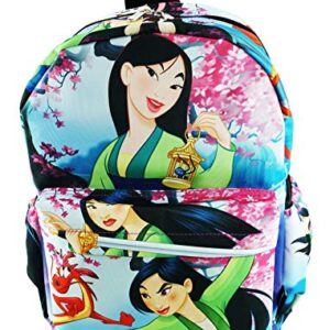 Disney Princess Mulan Deluxe Oversize Print Large 16" Backpack with Laptop Compartment - A19733