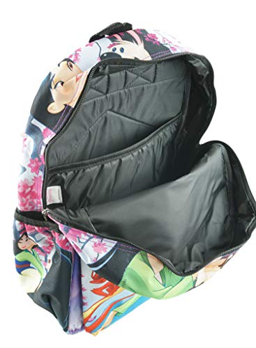 Disney Princess Mulan Deluxe Oversize Print Large 16" Backpack with Laptop Compartment - A19733