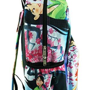 Disney Princess Mulan Deluxe Oversize Print Large 16" Backpack with Laptop Compartment - A19733