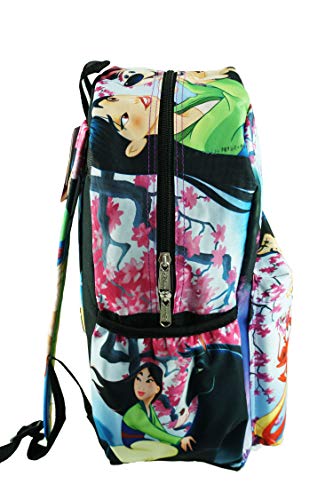 Disney Princess Mulan Deluxe Oversize Print Large 16" Backpack with Laptop Compartment - A19733