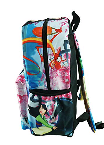 Disney Princess Mulan Deluxe Oversize Print Large 16" Backpack with Laptop Compartment - A19733