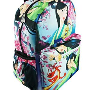 Disney Princess Mulan Deluxe Oversize Print Large 16" Backpack with Laptop Compartment - A19733