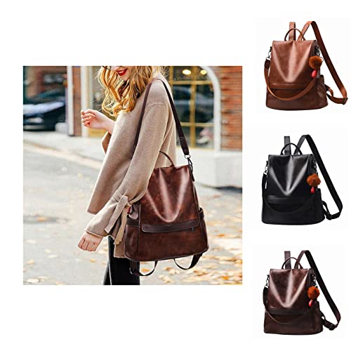 2023 Backpacks for Teen Girls Leather Backpack Purse for Women Lightweight School Bag Travel Laptop Backpack for Student